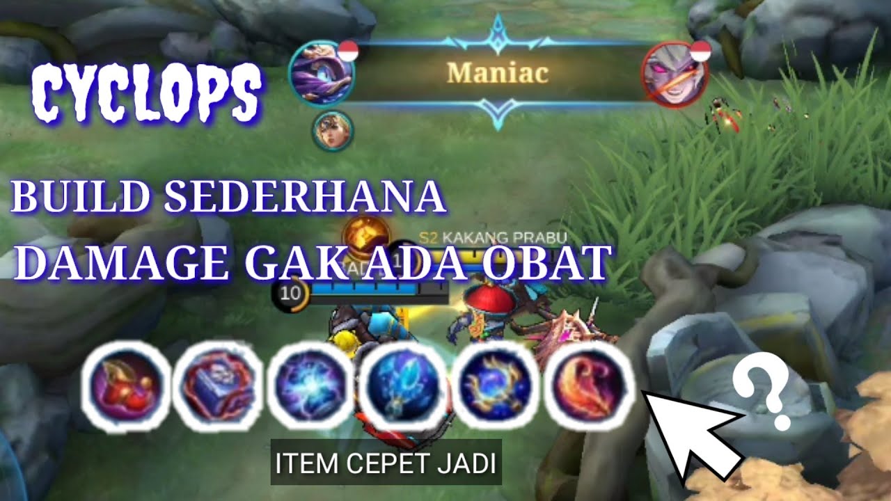 Build Cyclops Damage Gak Ada Obat ‼️ Menguasai Land Of Dawn Mobile ...