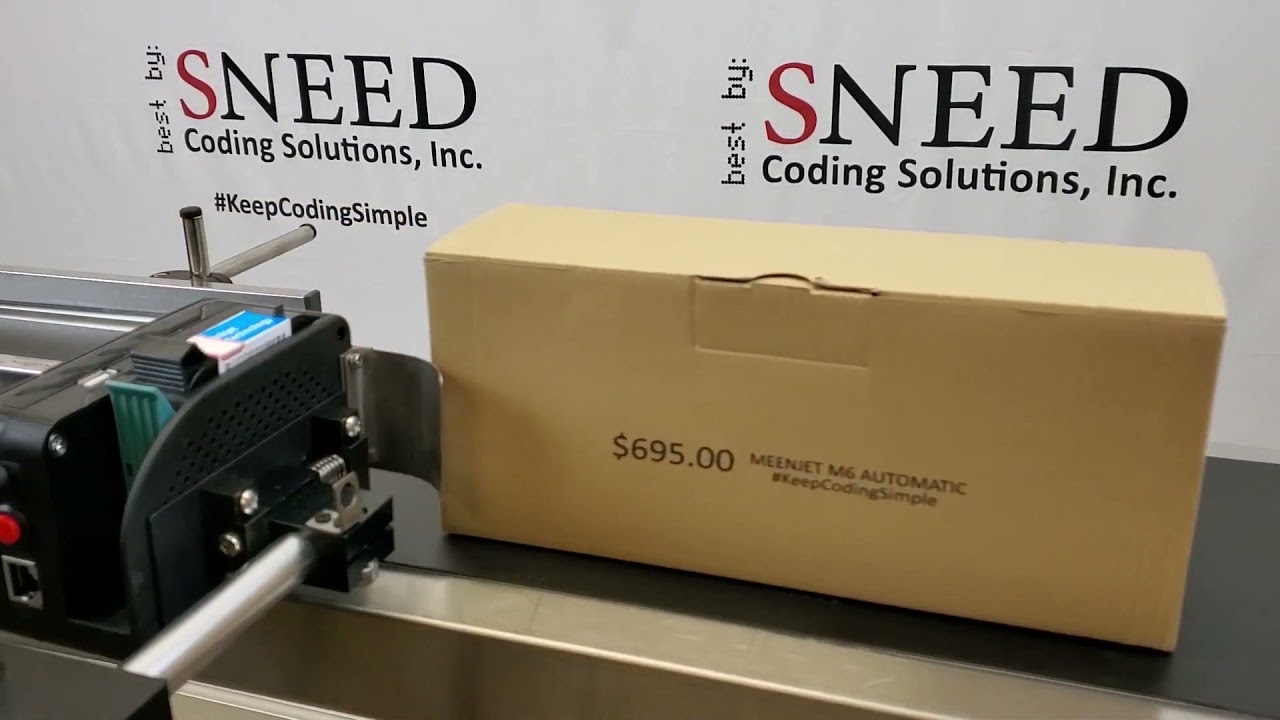 SNEED-JET Titan T6 Automatic Inkjet Printer Case Coding Corrugate Boxes ...