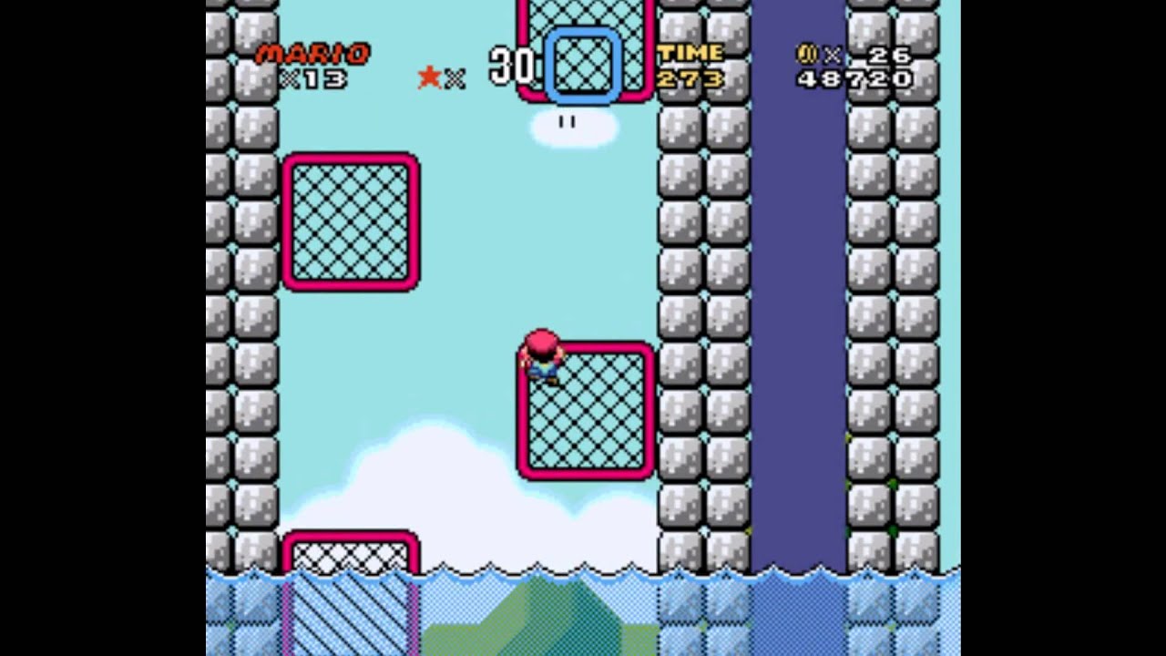 Super Mario World Custom Level - Cheep Cheep Lake - YouTube