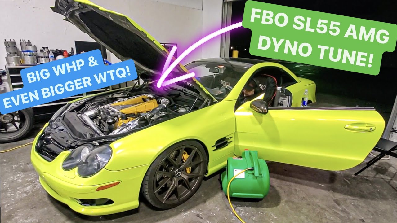 Full Bolt-On SL55 AMG HITS THE DYNO! - YouTube