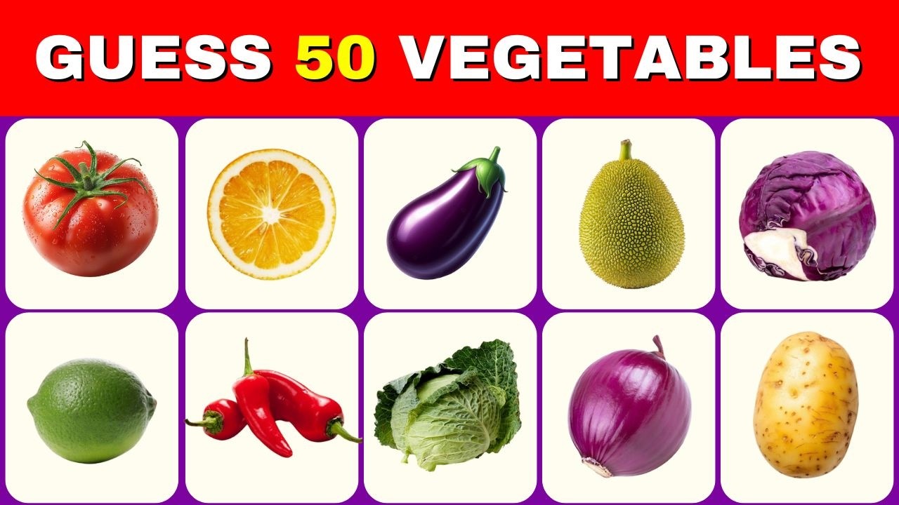 Guess the Vegetables in 3 Seconds🌽 | Can You Beat the Timer? #trending ...
