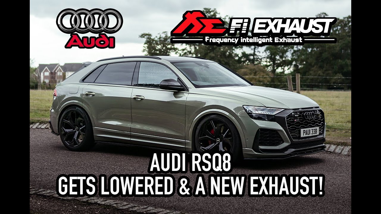 AUDI RSQ8 - NEW EXHAUST & GETS LOWERED!! - YouTube