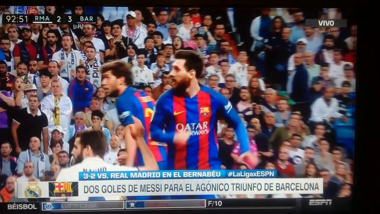 Gol Lionel Messi a Real Madrid liga española 23 abril 2017 - YouTube