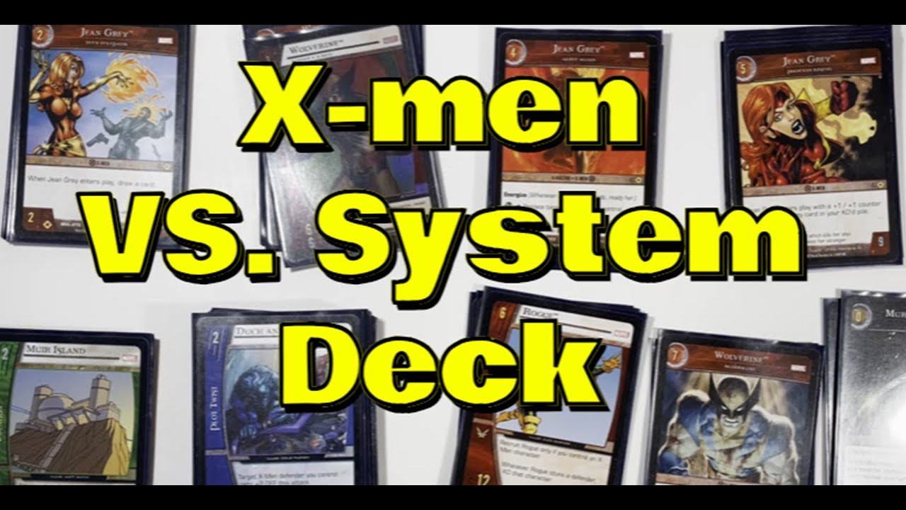 X-MEN Deck! For VS. System CCG - YouTube