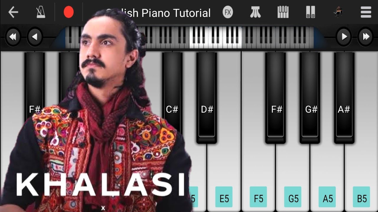 Khalasi Song | Easy Piano Tutorial | Aditya Gadhvi - YouTube