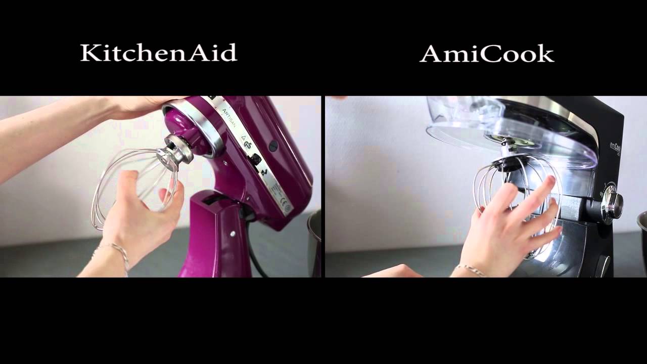 Amicook KR200 VS KitchenAid Artisan : Manipulation - YouTube