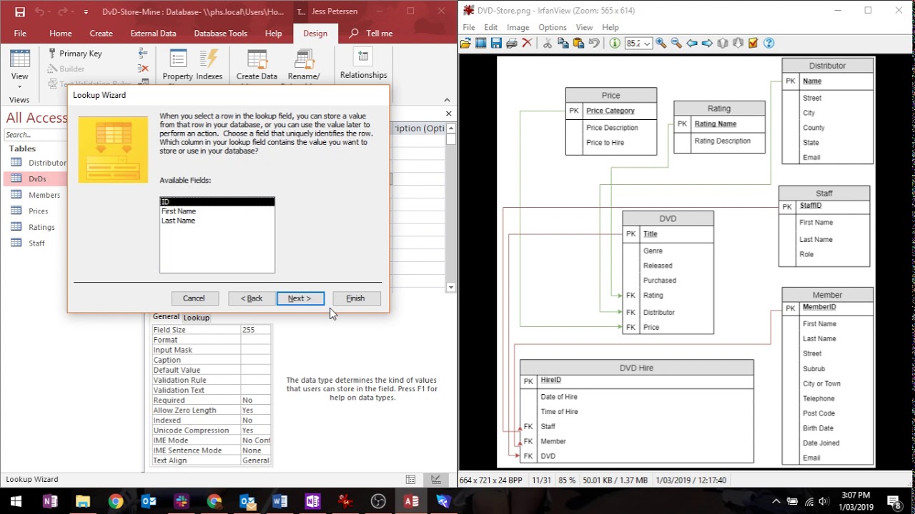 Ms Access Create A Transaction Table Youtube