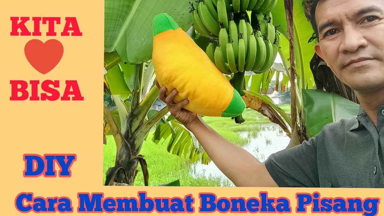 DIY cara membuat boneka pisang - YouTube