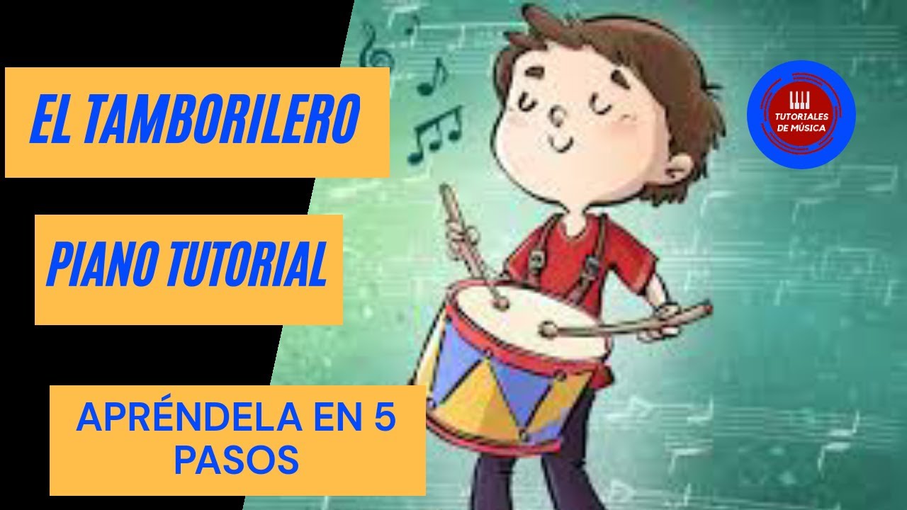 El Tamborilero Tutorial PIANO | apréndela en 5 pasos | EASY | VERSIÓN ...