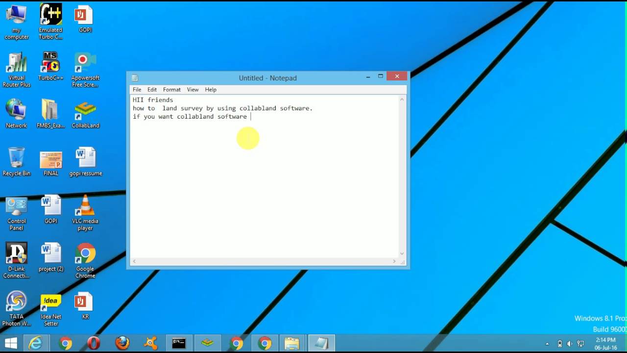 HOW TO LAND SURVEY BY USING COLLABLAND SOFTWARE..9701300451 - YouTube