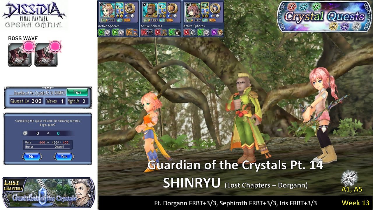 DFFOO [GL] Week 13 Guardian of the Crystals Pt 14 (LV 3) | White ...