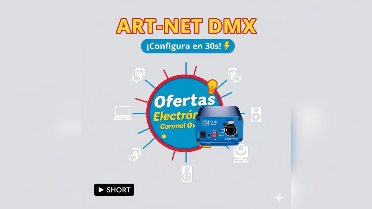 Cómo Configurar ART-NET DMX (Tutorial Rápido) #shorts #artnet #dmx # ...