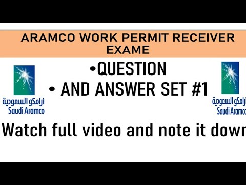 Saudi Aramco Work permit receiver Questions and answer set#1 2021 - YouTube