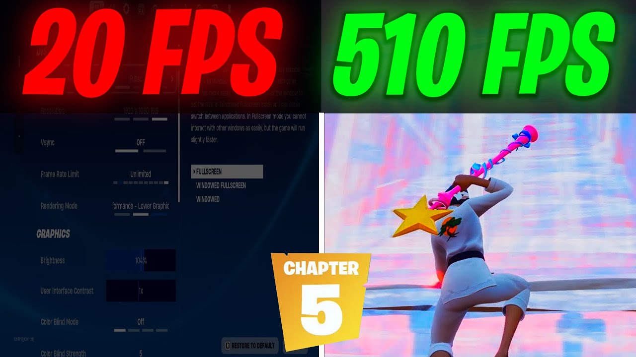 The BEST Competitive Settings To BOOST FPS & FIX STUTTER in Fortnite ...