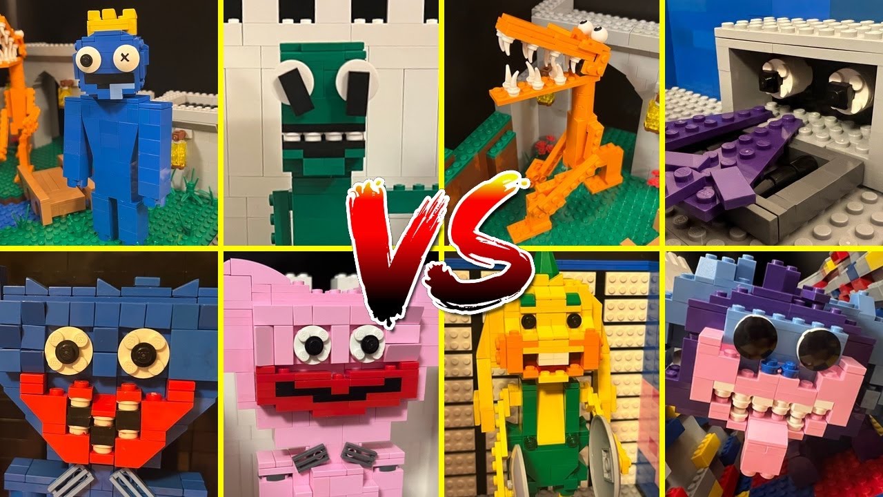 LEGO RAINBOW FRIENDS vs POPPY PLAYTIME - YouTube