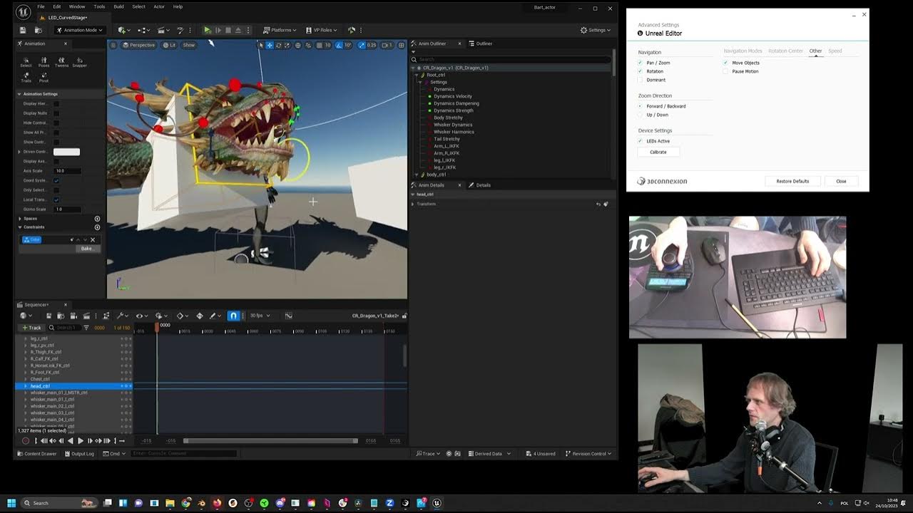 3Dconnexion with Control Rig in Unreal 5.3 - YouTube