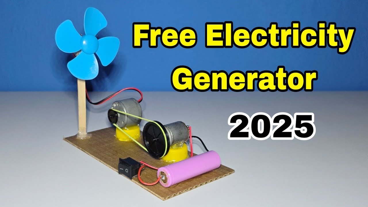 How To Make Free Electricity Generator With DC Motor | Free Energy ...