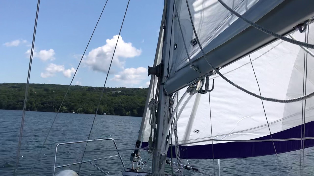 Sailing Firefly on Seneca 8/14 - YouTube