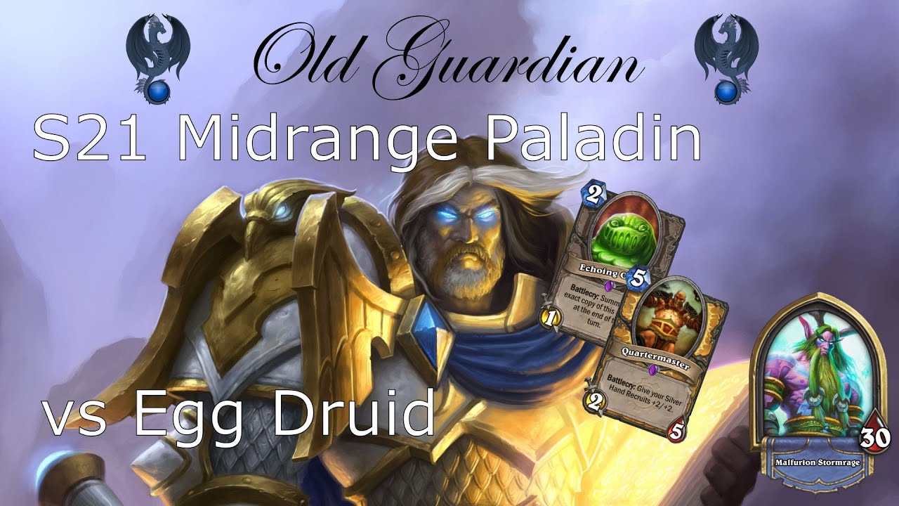 Hearthstone S21 Midrange Paladin vs Egg Druid - YouTube