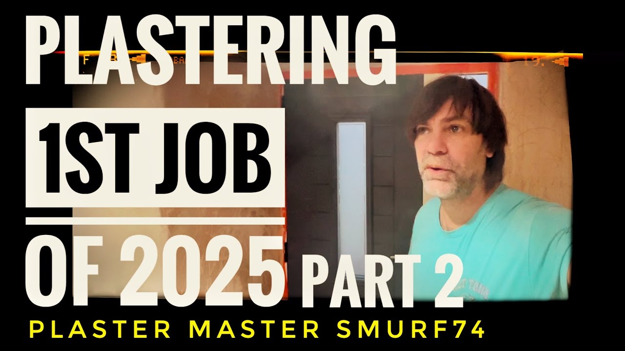 PLASTERING OUR 1st JOB 2025 part 2 Plastering for beginners how to ...