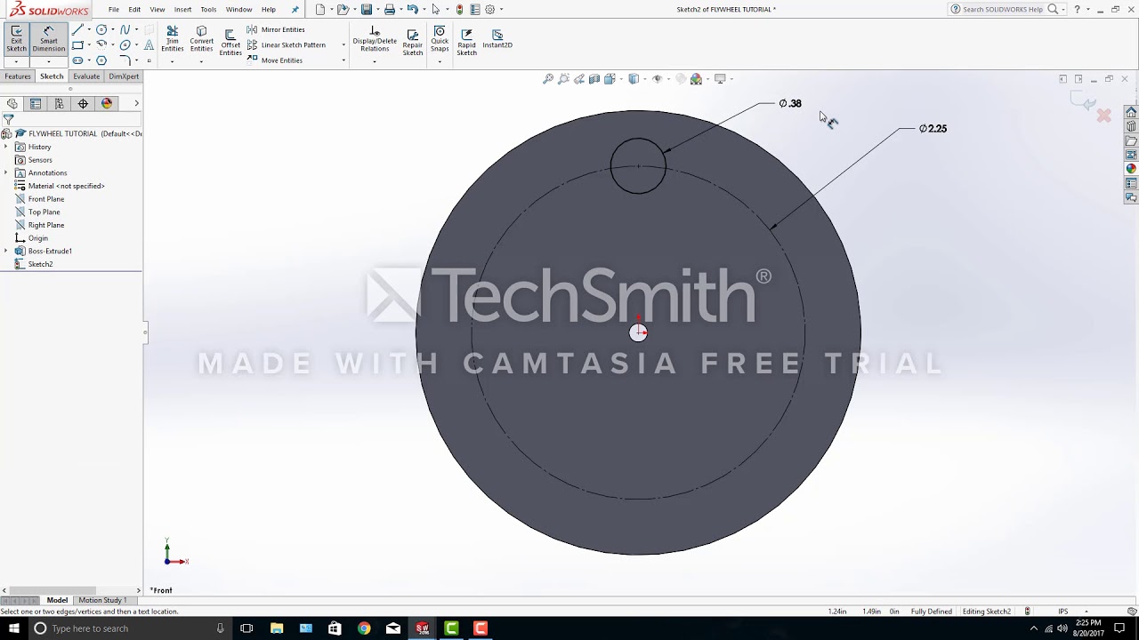 Circular Pattern Feature Tutorial - YouTube
