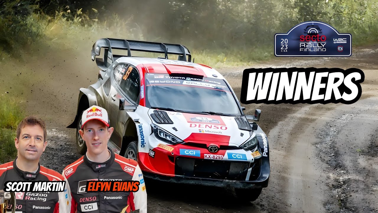 Elfyn Evans - Scott Martin !! The Winners WRC Rally Finland 2023 - YouTube