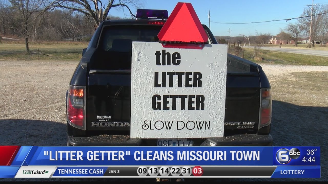 "Litter Getter" picks up trash in his Missouri town - YouTube