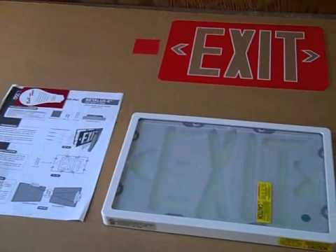 Tritium Exit Sign Components - YouTube
