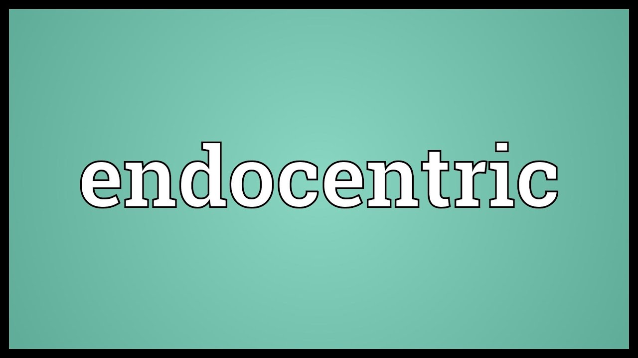 Endocentric Meaning - YouTube