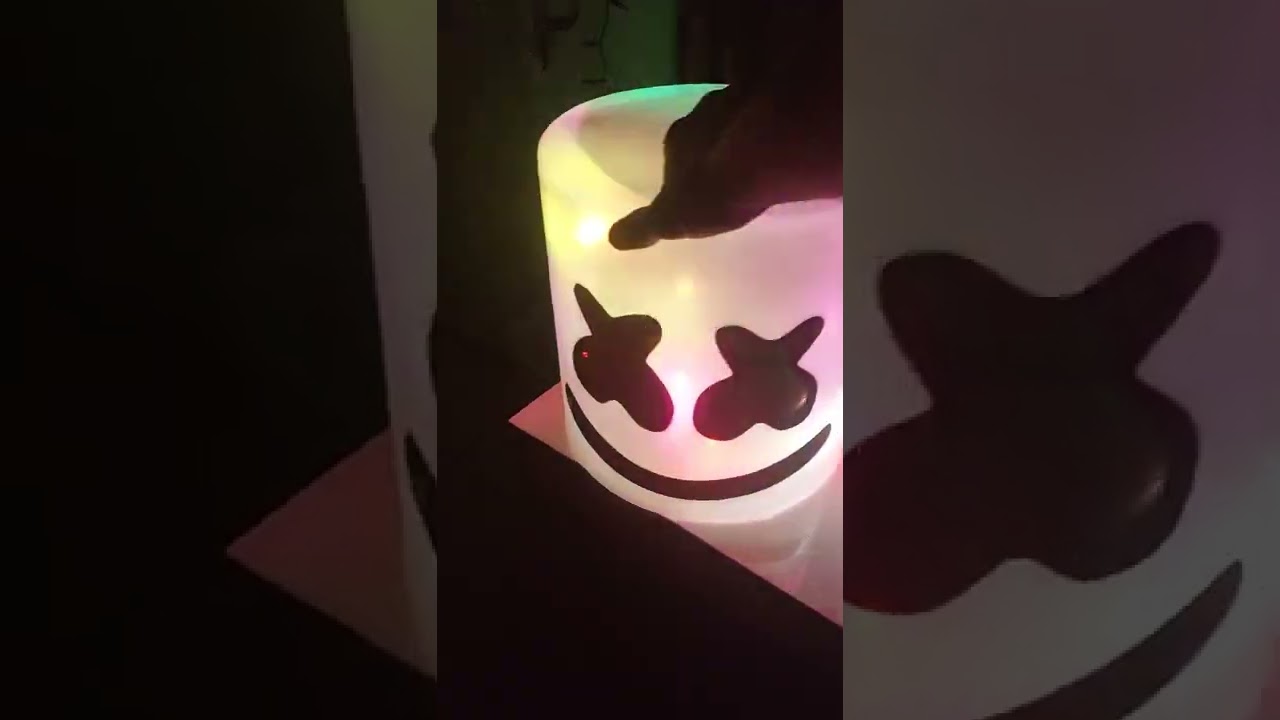 Marshmallow Halloween Mask with Marshmellow Power Song - YouTube