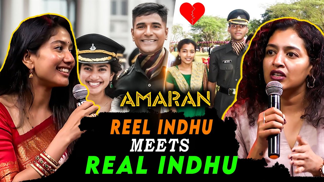 Amaran Love - Reel Indhu Meets Real Indhu | Major Mukund Varadarajan| Sivakarthikeyan ...