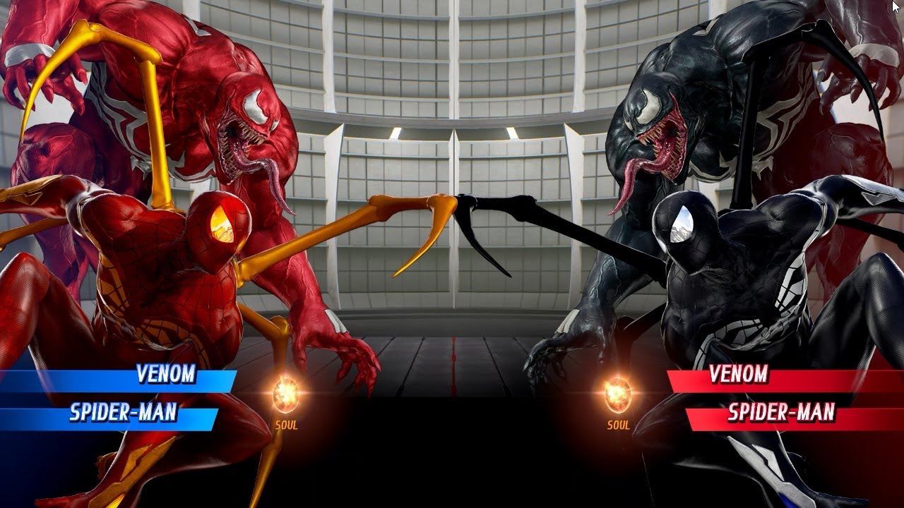 Red Venom & Red Spider Man VS Venom & Black Spider Man - Marvel vs ...