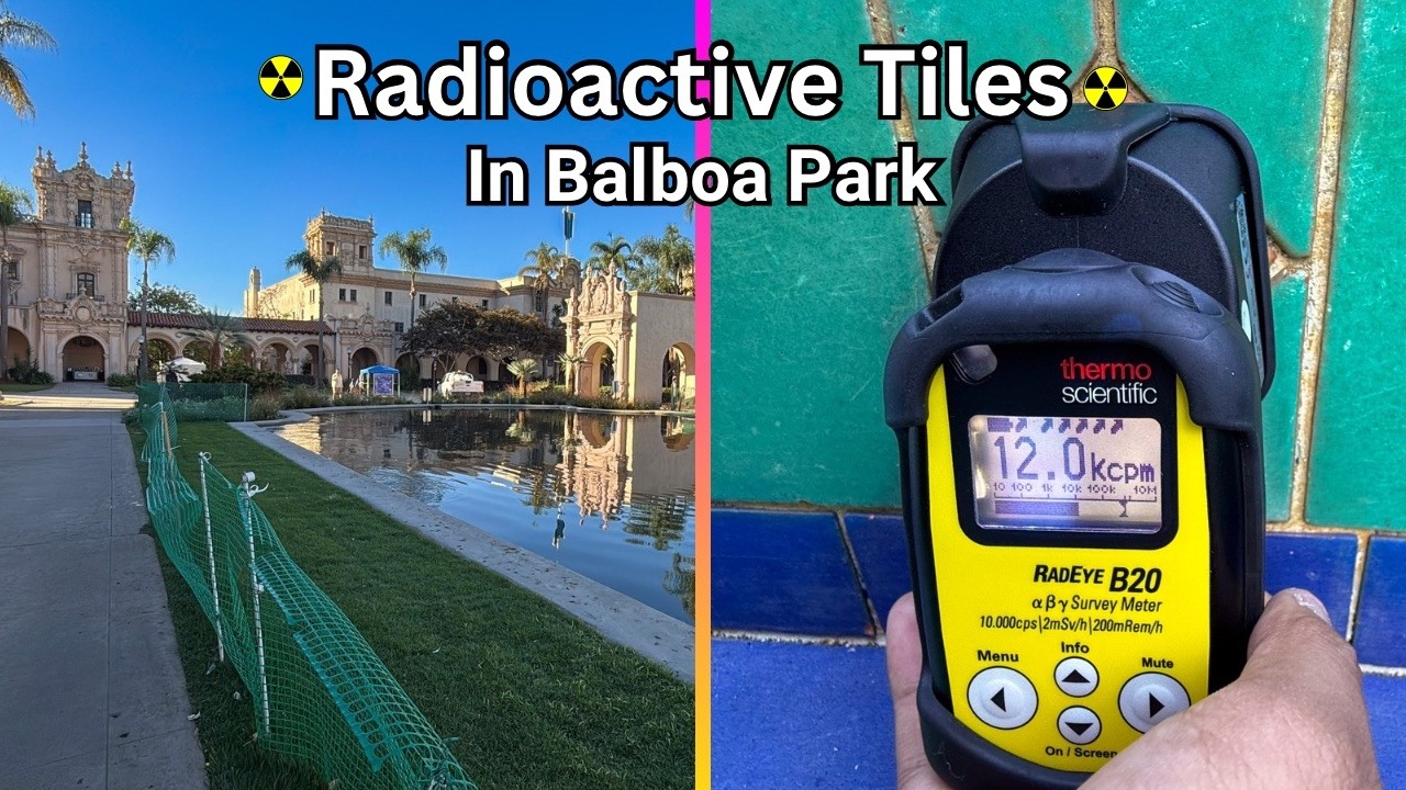 Finding Uranium Tiles in Balboa Park San Diego - YouTube