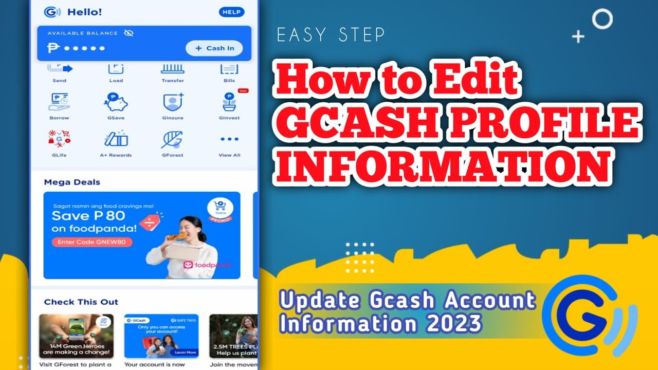 HOW TO UPDATE GCASH PROFILE INFORMATION 2023| HOW TO CHANGE GCASH NAME ...