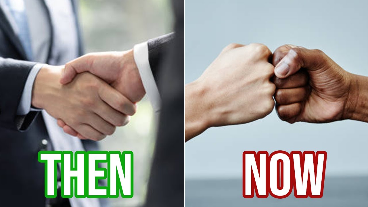 Why did men stop shaking hands? - YouTube