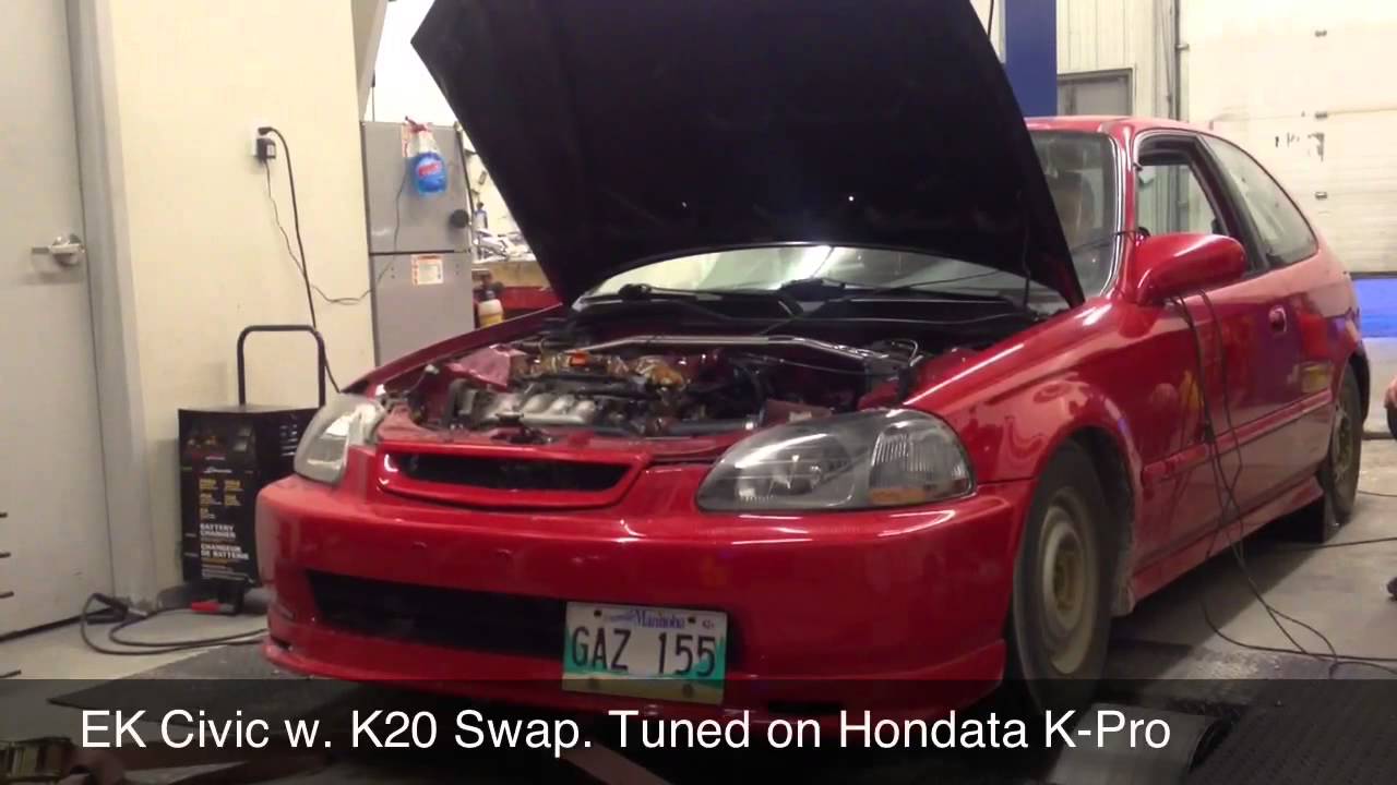 Speed Factor Racing - Dyno Tune K20 EK - YouTube