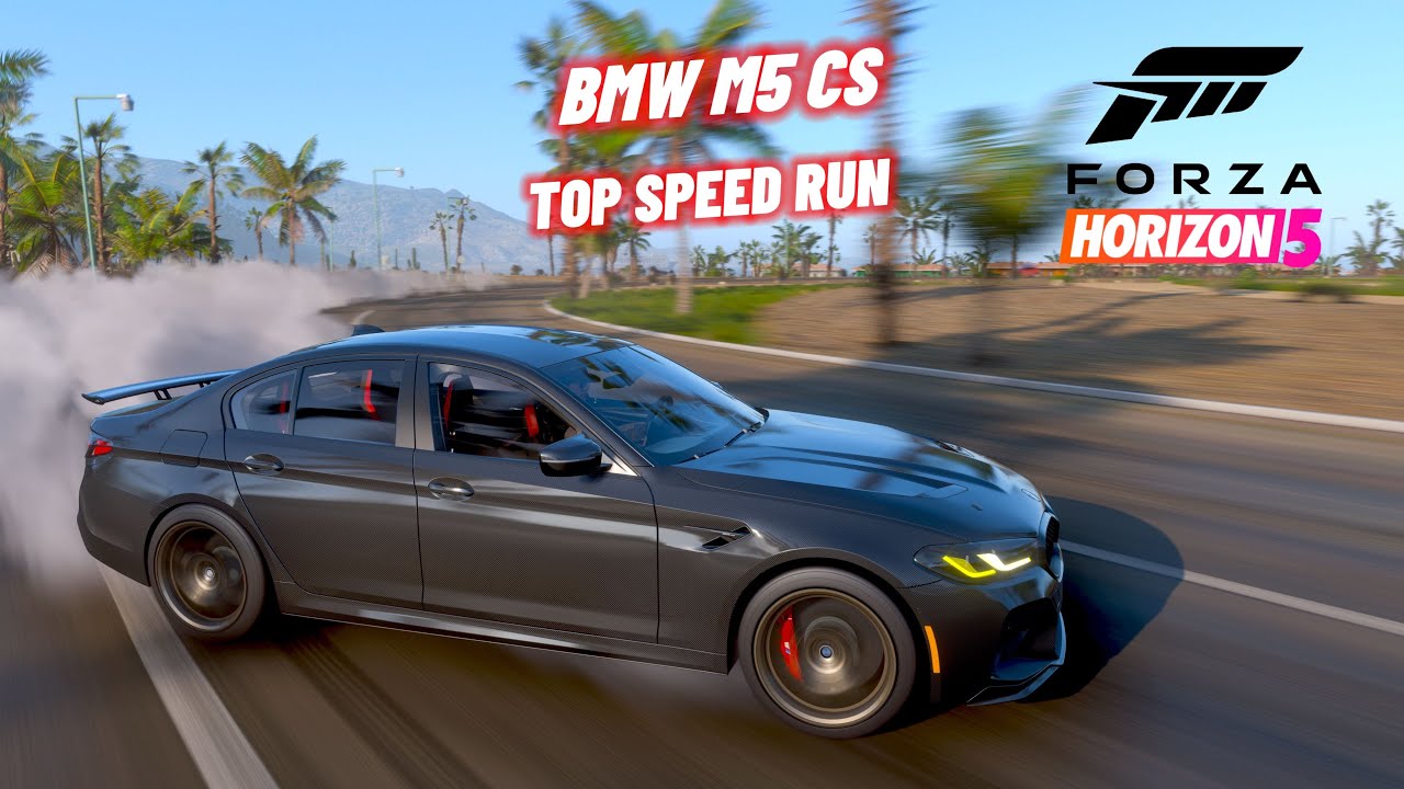 BMW M5 CS | Top Speed Run On The Highway | Forza Horizon 5 - YouTube