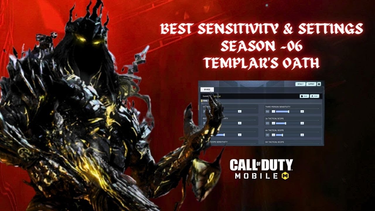 Best Sensitivity Settings & Loadouts - SEASON 6 | Call of Duty: Mobile ...