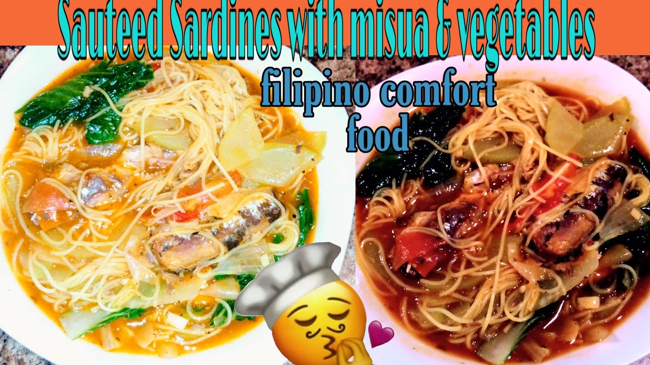 Sardinas na May Miswa ||Sauteed Sardines With Misua || Quick & Easy ...