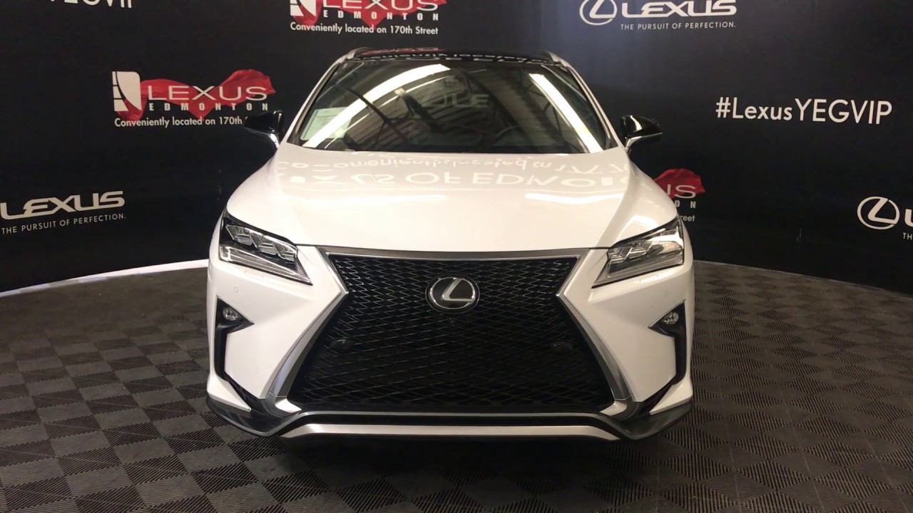 White 2018 Lexus RX F Sport Series 3 Review Edmonton Alberta - Lexus of ...