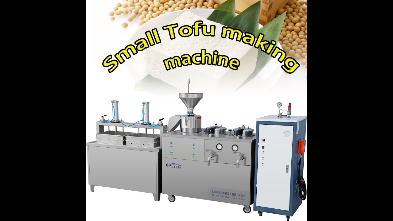 #300 small tofu machine for individual or food shop - YouTube