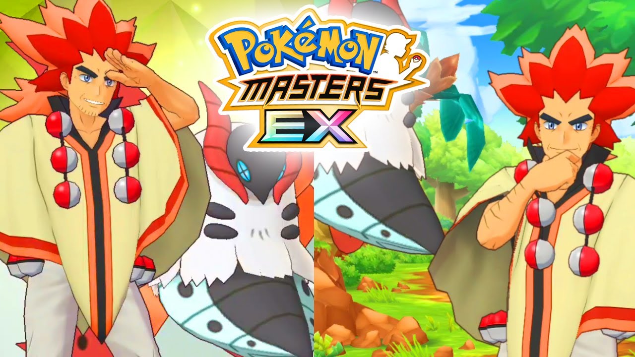 Pokemon Masters EX Alder & Volcarona Sync Pair Scout x11 Summon - YouTube