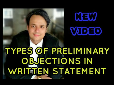 WRITTEN STATEMENT: PRELIMINARY OBJECTIONS - YouTube