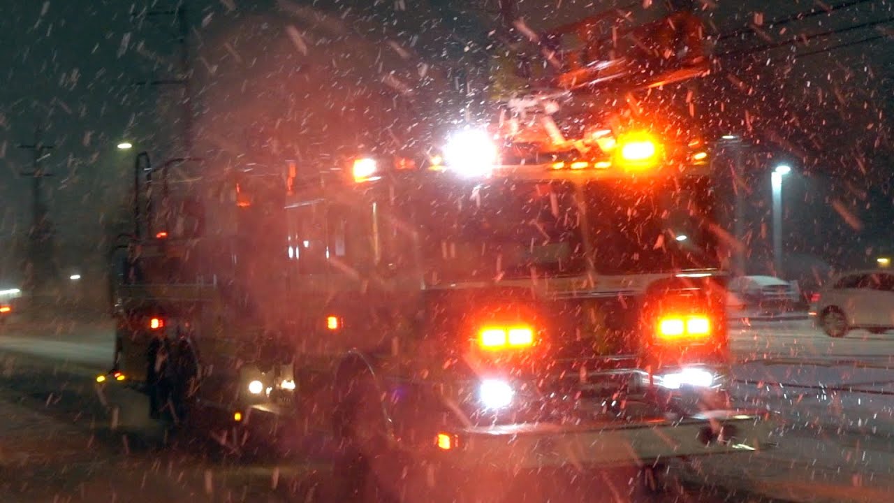 Darby Fire Company Truck 4 & Command 4 Responding - YouTube