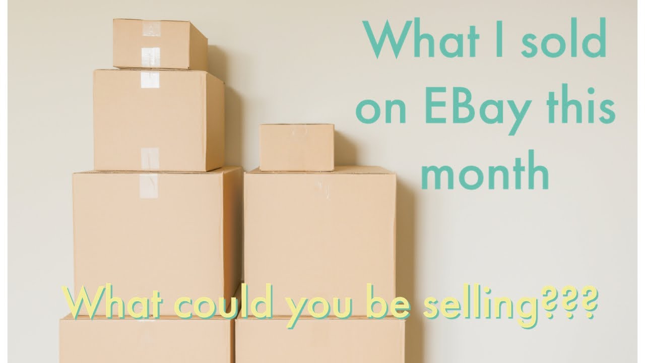 What sold on EBAY this month - Things you could sell on EBAY - EBAY ...