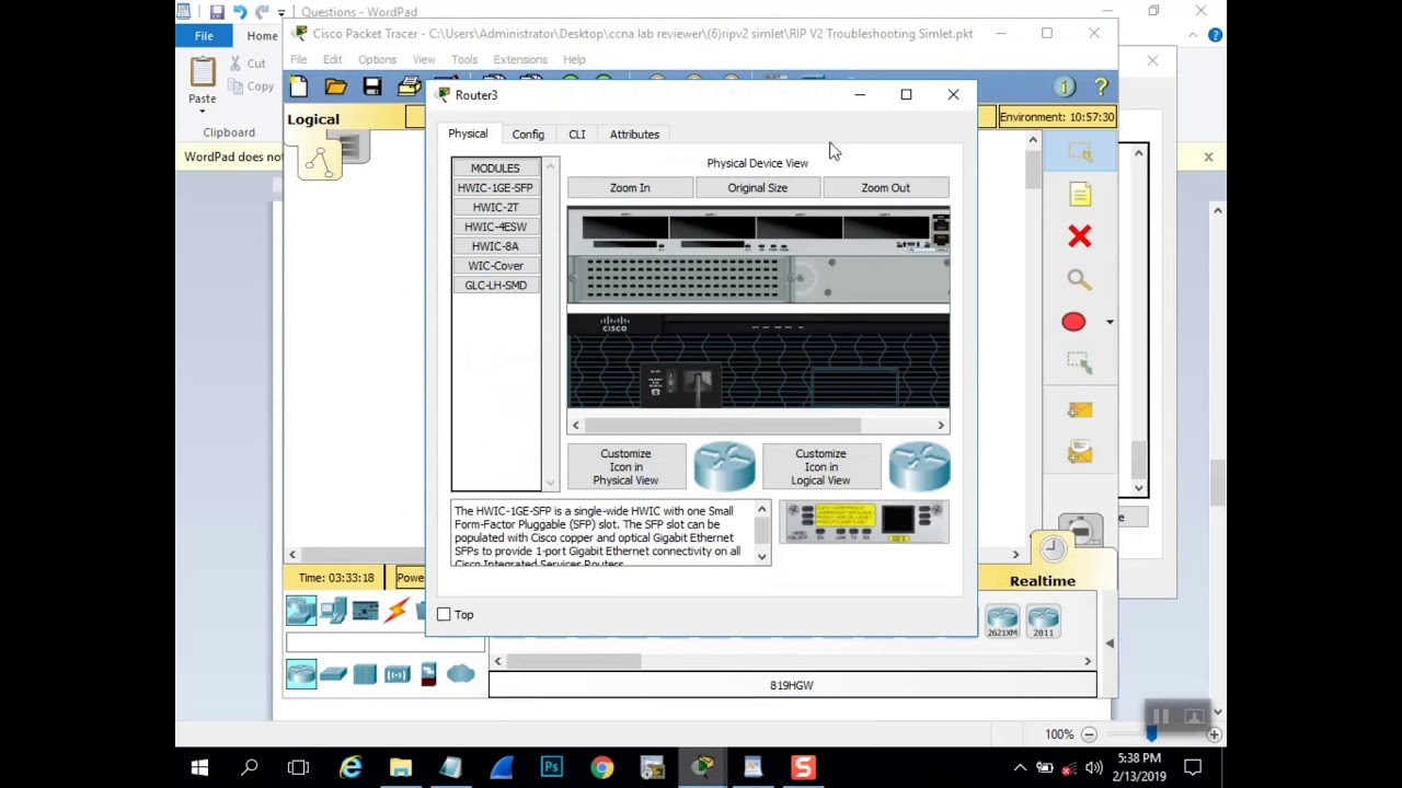 Configure and Review SIMLET of RIP for CCNA 200-125 Exam Preparation ...