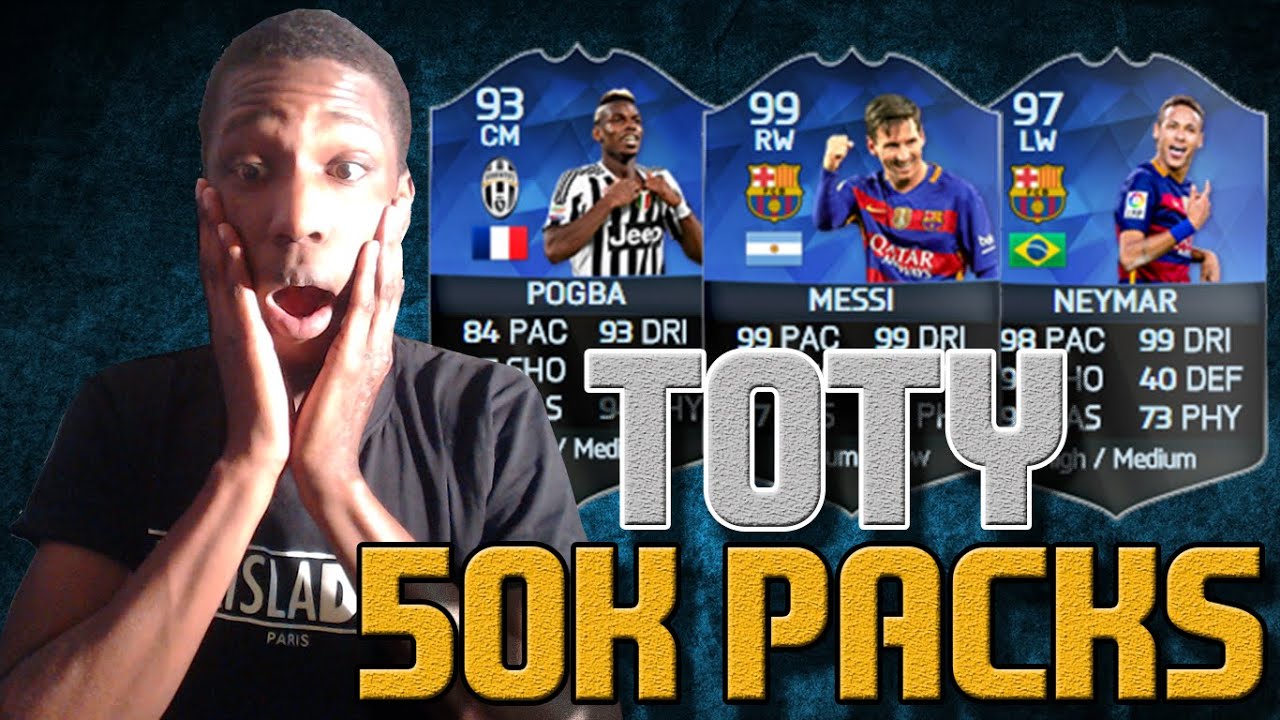 FIFA 16 | TOTY PACK OPENING 35K + 50K - YouTube