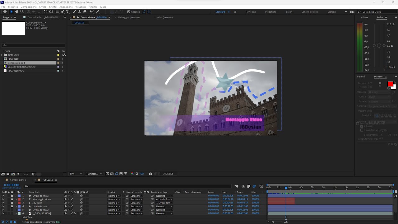AFTER EFFECTS - Lezione 10 - Animazione, Interpolazione, Infografiche ...
