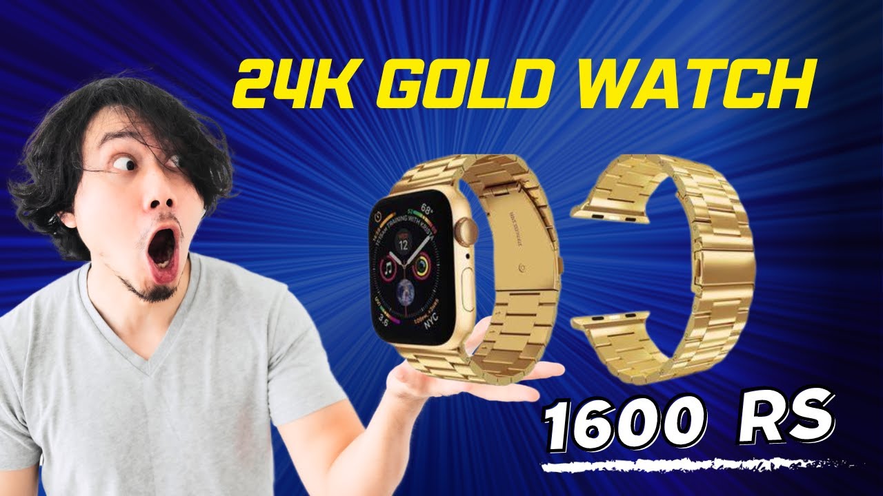 24k GOLD WATCH FULL DETAILS - YouTube