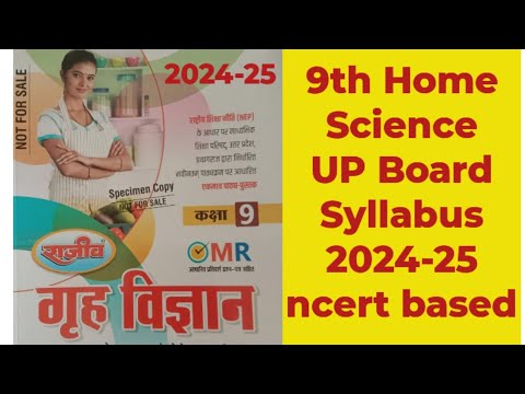 Class 9 Home Science Syllabus 2024-25 , UP Board, 9th Home Science ...